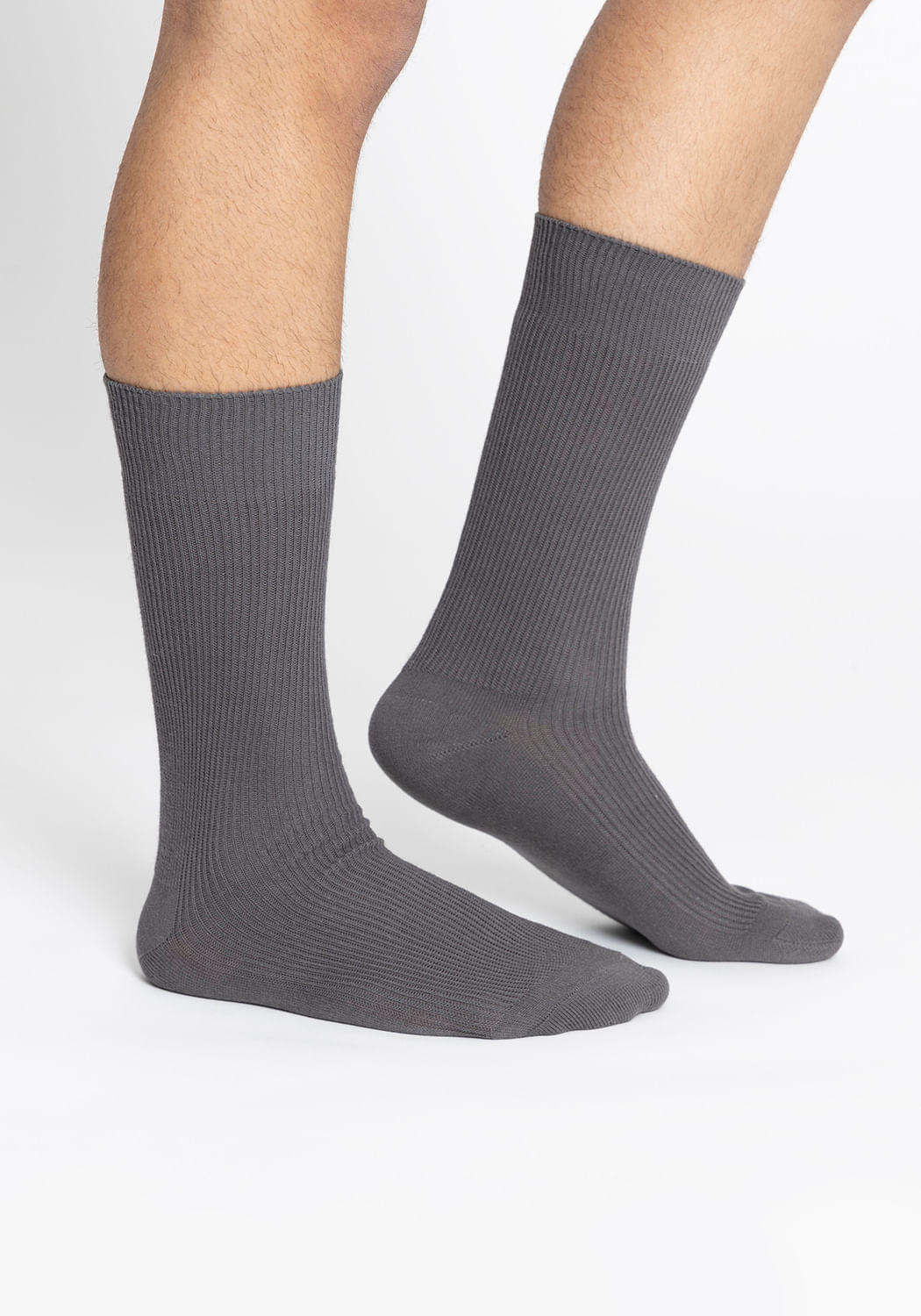 Pack De 2 Pares De Calcetines De Algodón Gris | Kaysershop